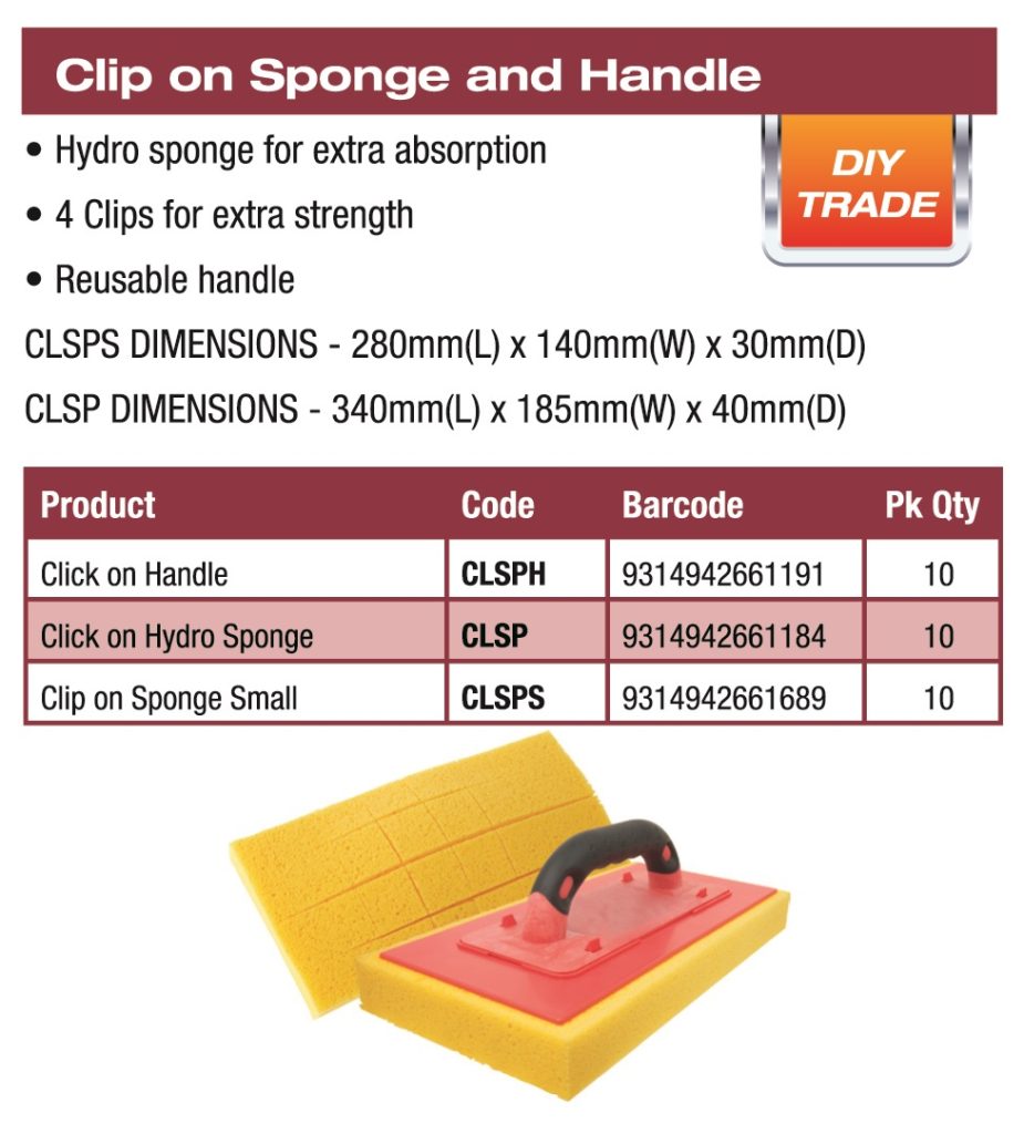 DTA Clip-on Hydro Sponges & Handle | TCS E Trade